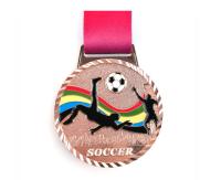 China Customised Football Award Medals Engraved Soccer Medals Various Shapes for sale