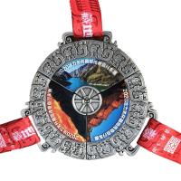 China Interlocking Design Metal Bicycle Medals Custom Sports Medals With Ribbom for sale