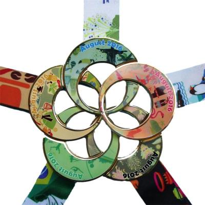 China Interlocking Type Custom Hang Running Medals Marathon Majors Medal Personalization for sale