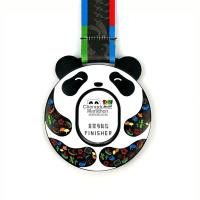 China Spin Type Marathon Finisher Medal Cute Panda Design Stop Overpaying The Big Guys for sale