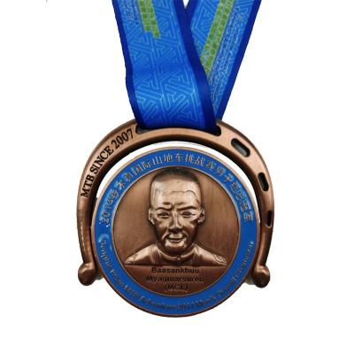 China Spin Style Personalised Cycling Medals Free Unlimited Engraving OEM Available for sale