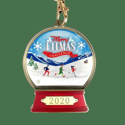 China Durable Snow Globe Type Custom Finisher Medals Free Mold Medal Over 10Kpcs for sale
