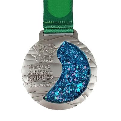 China Snow Globe 5k  Finisher Medals Bespoke Displaying Running Medals Different Shape for sale