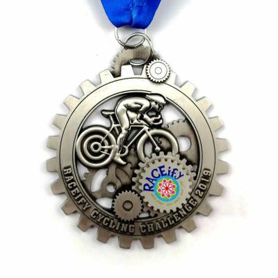 China Metal Custom Cycling Medals 3d Sports Medals To Motivate Cyclists for sale