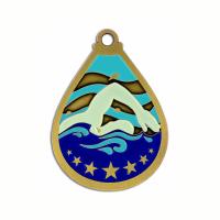 China Exquisite Swimming Race Finishers Medal Youth Sports Medals Variform for sale
