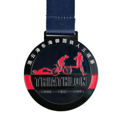China Personalized Design Triathlon Medals With Ribbon Stop Overpaying The Big Guys for sale