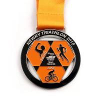 China Customizable Shape Enameled Triathlon Medals 30% Discount On First Medal Order for sale