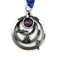 China Free Unlimited Engraving Virtual Triathlon Medal Virtual Races With Medals for sale