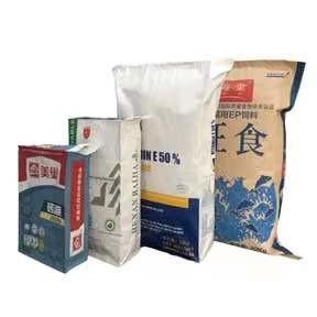 China Chemical Fertilizers Multiwall Kraft Paper Bags Custom Logo Waterproof 20kg for sale