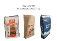 China Liquid Spill Absorbent Multiwall Kraft Paper Bag Customized 20kg 25kg for sale