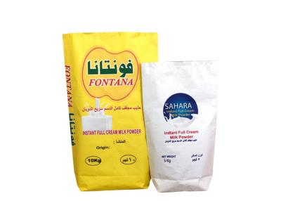 China 20kg 25kg 3 Layers Pe Lined Multiwall Paper Sack For Milk Powder Packaging for sale
