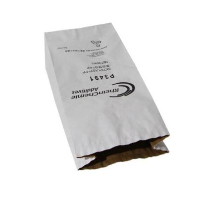 China Pasted 3 Layers 25kg 50kg Kraft Heat Seal Bags Customized for sale
