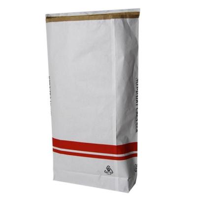 China Pasted Packaging 3 Layers 25kg 50kg Kraft Heat Seal Bags Customized for sale