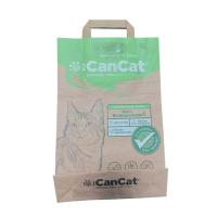 China Biodegradable Kraft Paper Bags For Cat Litter Packaging Custom Print for sale