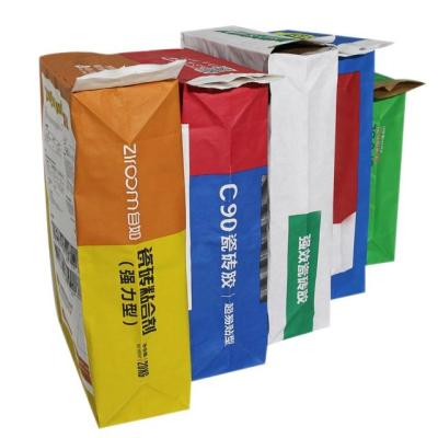 China Custom Pasted Valve Multiwall Paper Bags For Flour Packaging 5Kg 10kg 20kg 25kg for sale