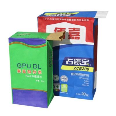 China 20kg 25kg 50kg Industrial Pasted Valve Bags Cement Paper Packaging for sale