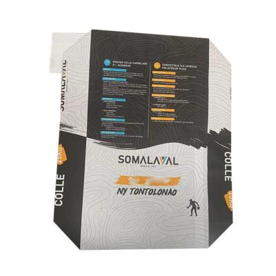 China 20kg 25kg Cement Bag Multi Wall Paper Sacks Ceramic Tile Plastic Packaging for sale
