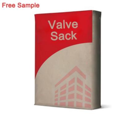 China CMYK Color Pasted Valve Multiwall Paper Bags 50kg Kraft Paper Cement Bag for sale