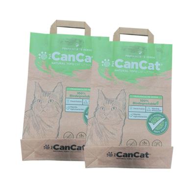 China Moisture Proof Tofu Cat Litter Paper Packaging Bag Custom Design Print for sale