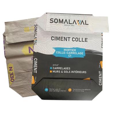 China 20kg 25kg Food Grade 3 Layer Pasted Valve Paper Bags For Packaging Chemical Additive for sale