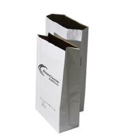China 20kg 25kg Wear Resistance 3Layers Heat Sealed Paper Bags Trapezoid Pocket Opening for sale