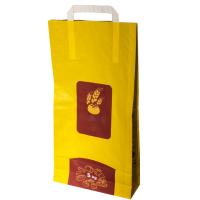 China Accept Custom 6L 10L 12L Kraft Paper Packaging Bags Heat Sealed for sale