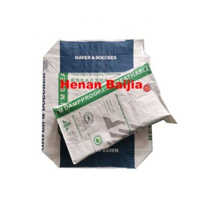 China Custom Printed Paper Valve Bags White And Brown For Packaging for sale