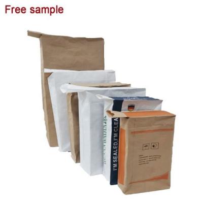 China Laminated Printing Pasted Valve Multiwall Paper Bags With Gusset for sale