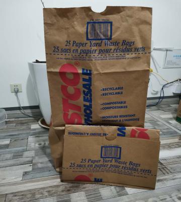 China Sturdy  30 Gallon Paper Yard Waste Bags  Heavy Duty Lawn Bags  Environmentally for sale