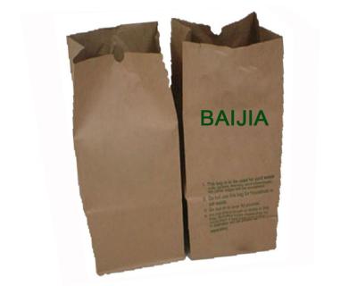 China 30 Gallon Lawn Paper Bags Compostable Moisture Proof With Custom Logo for sale