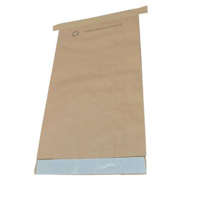 China Brown Multiwall Paper Sewn Open Mouth Bags 25kg Food Grade for sale