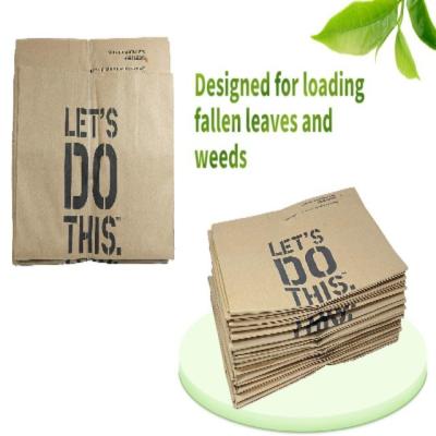 China Recyclable Open Top Lawn Paper Bags With Custom Linings for sale