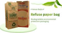 China Custom Heavy Duty Lawn Waste Paper Bags Bulk for sale