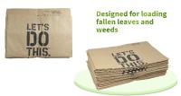 China White Or Brown Lawn Paper Bags Custom Logo For Courtyard Garbage for sale
