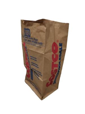 China Customized Thickness Kraft Lawn Paper Bags 30 Gallon for sale