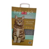 China Cat Litter Kraft Paper Bag Packaging 1.5l-10l Custom Printed Size for sale