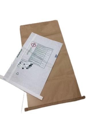 China Environmentally Friendly Sewn Open Mouth Multiwall Paper Bags Customized Logo for sale