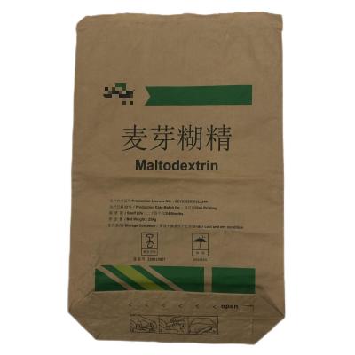 China Customized Industrial Multi Wall Paper Bags Flat Bottom For Maltodextrin With Logo for sale