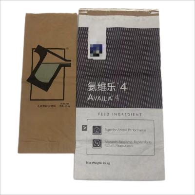 China Industrial Kraft Paper Sacks in White Or Brown for Packaging powders and granules for sale