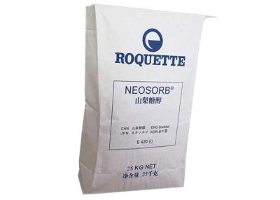 China Durable White Brown Kraft Paper Bag Heat Sealed Multiwall Paper Sacks Easy To Open for sale
