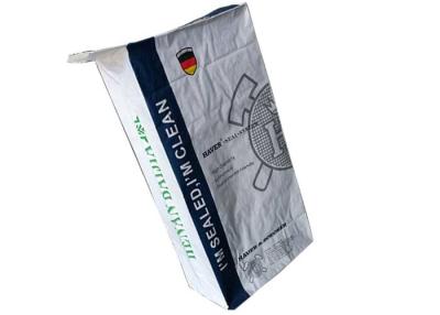 China GMP Standard Multiwall Kraft Paper Bags Delicate Printing With External Top Valve for sale