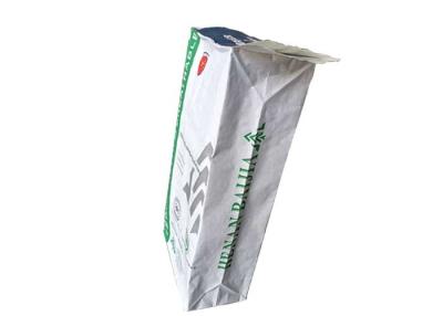 China Food Grade White Kraft Paper Bags Good Stability Square Bottom Multilayer Paper Bags for sale