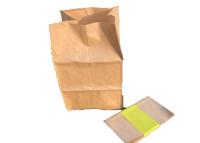 China 30 Gallon Sewn Open Mouth Multiwall Paper Bags White Brown Kraft Paper Food Bags for sale