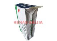 China Custom Print Multilayer Paper Bags Square Sewing Bottom For Auto Filling Machine for sale