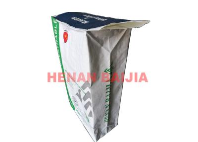 China Custom Print Multilayer Paper Bags Square Sewing Bottom For Auto Filling Machine for sale