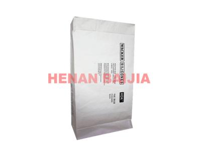 China Industrial Multiwall Kraft Paper Bags Heat Sealed Self Closing High Speed Filling for sale