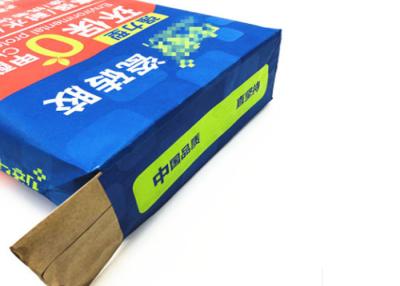 China Sealable Colored Pasted Valve Multiwall Paper Bags Food Safe Block Bottom Paper Bags for sale