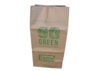 China Custom Kraft Paper Bags Square Bottom Moistureproof Large Paper Leaf Bags for sale