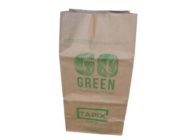 China Custom Kraft Paper Bags Square Bottom Moistureproof Large Paper Leaf Bags for sale