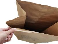 China Bio-Degradable Brown 2 Ply 25kg Paper Yard Waste Bag for sale